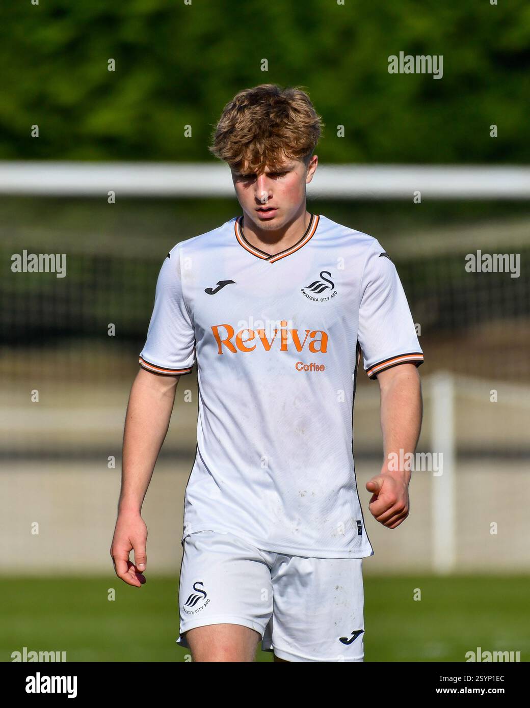 Landore, Swansea, Wales. 1 March 2025. Callum Deacon of Swansea City ...