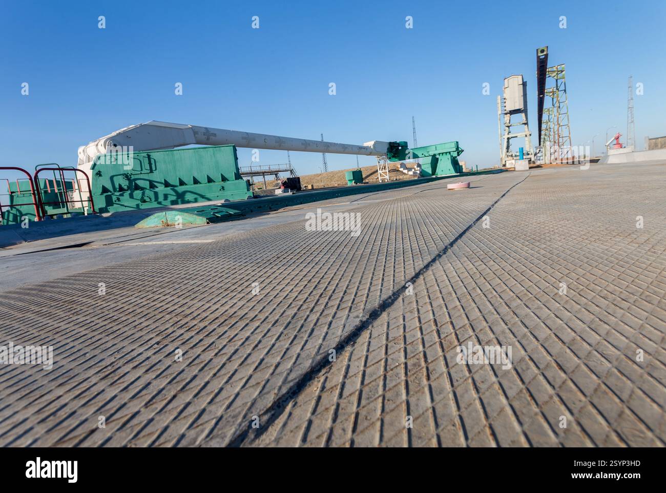 The launch pad of the Zenit-M rocket (now the Baiterek launch complex ...