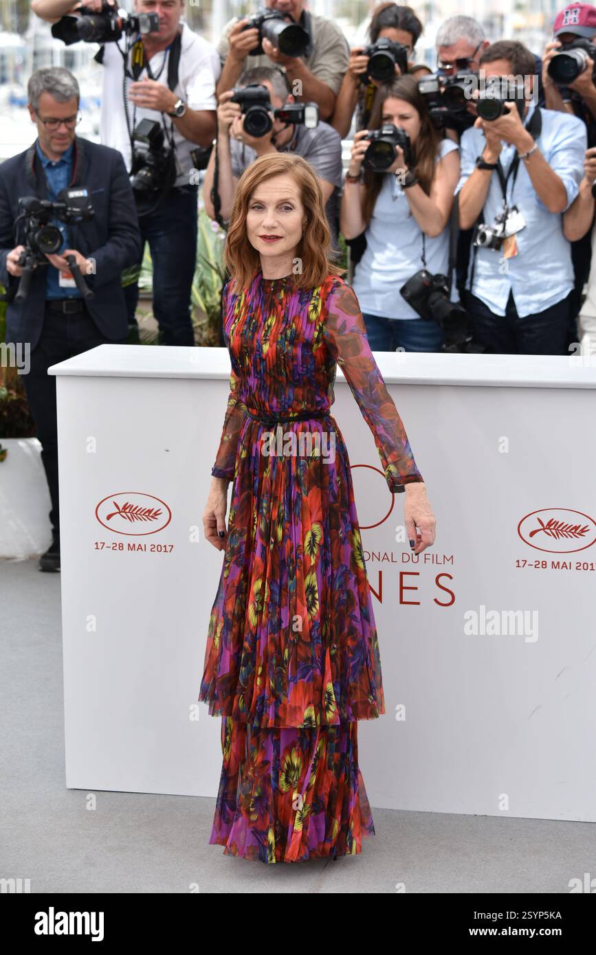 Isabelle HuppertHAPPY END photocall at the 70th Cannes Film Festival ...