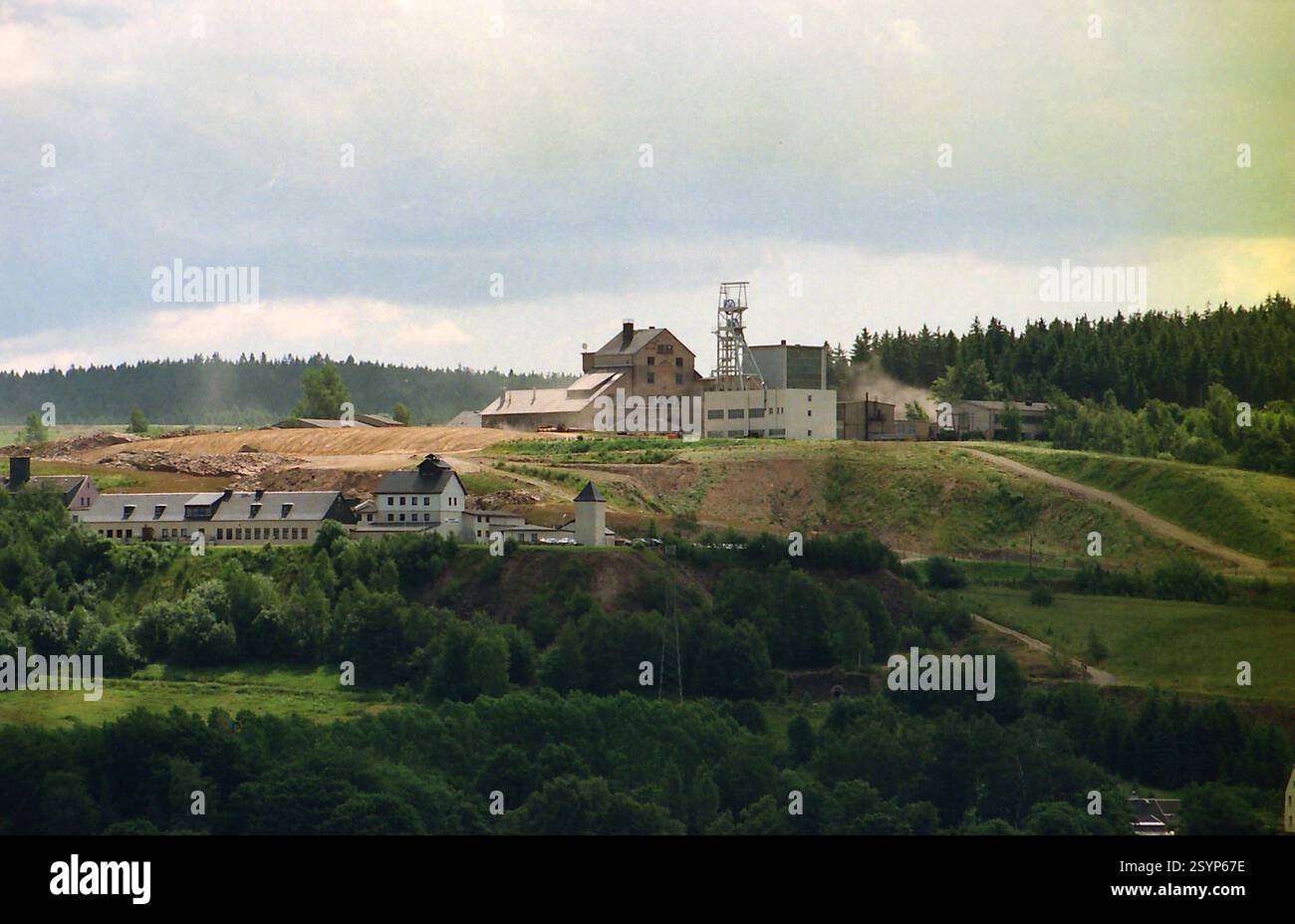 Heilstollen im Bergwerk 02.07.1997, Ehrenfriedersdorf, Erzgebirge,, Sauberg, Besucherbergwerk ...