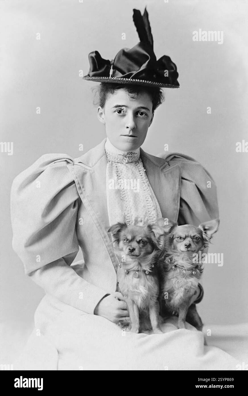 1895 c., USA : Portrait of american woman writer and novelist EDITH ...