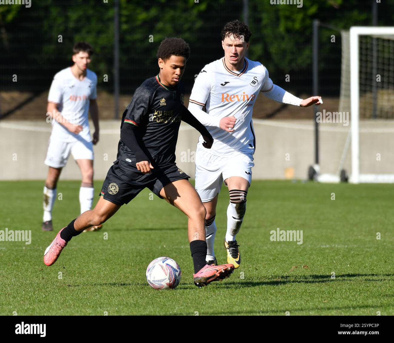 Landore, Swansea, Wales. 1 March 2025. Rico Kennedy of Queens Park ...