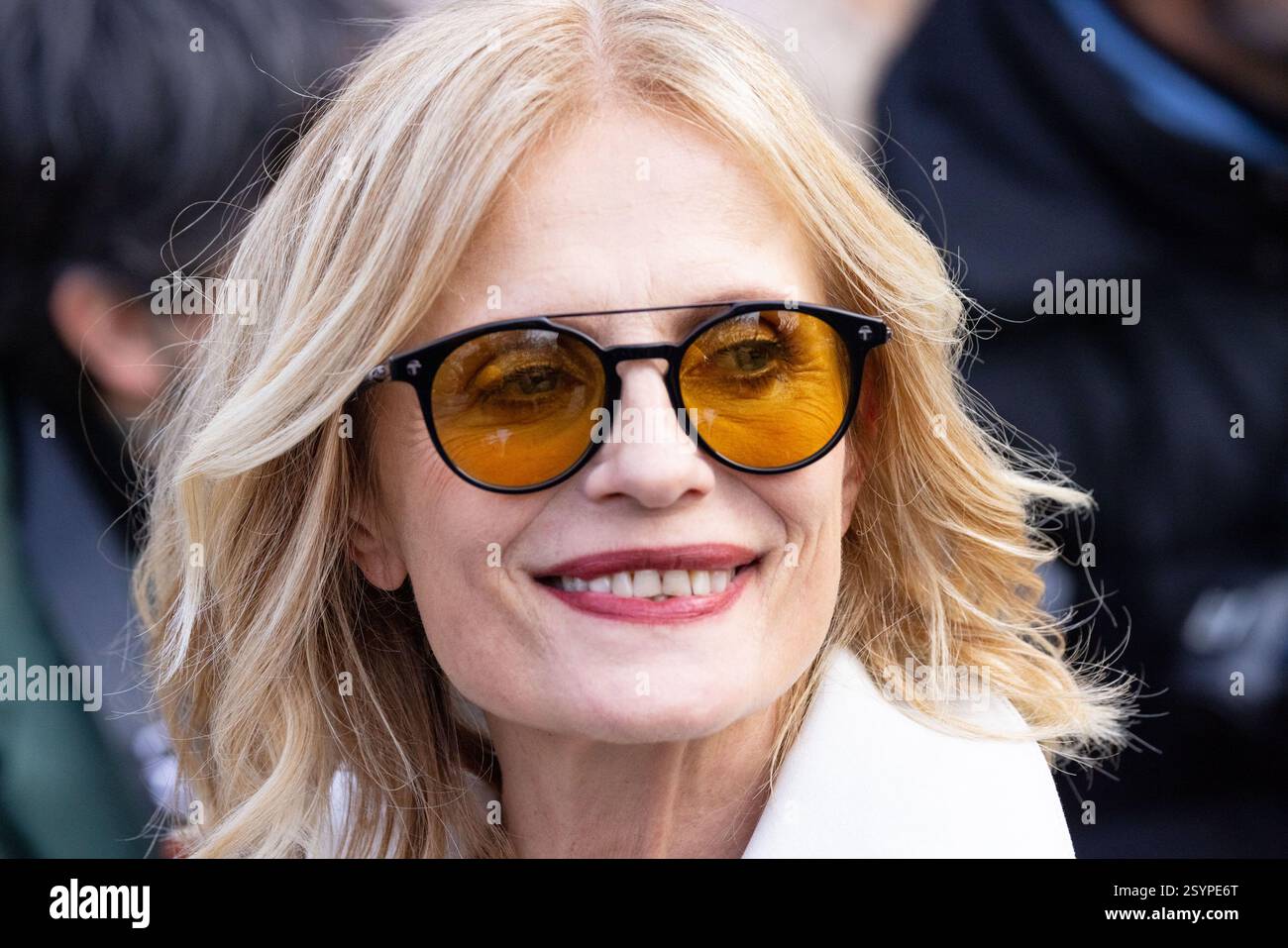 Isabella Ferrari is seen leaving at the Tod's fashion show during the ...