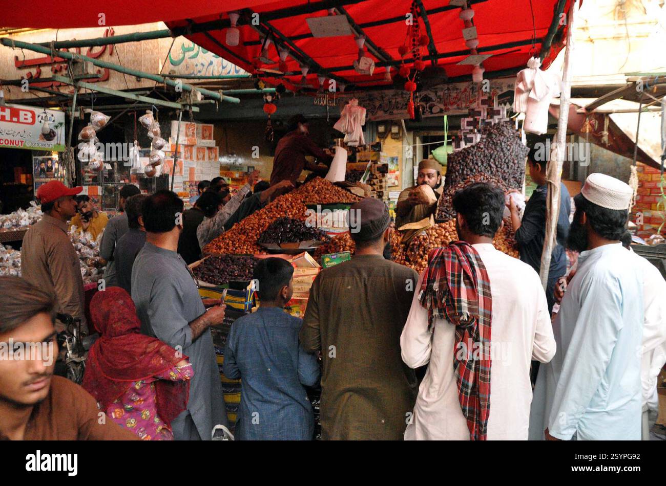 Dates are being selling at Tower Market as a demand of Dates increase ...