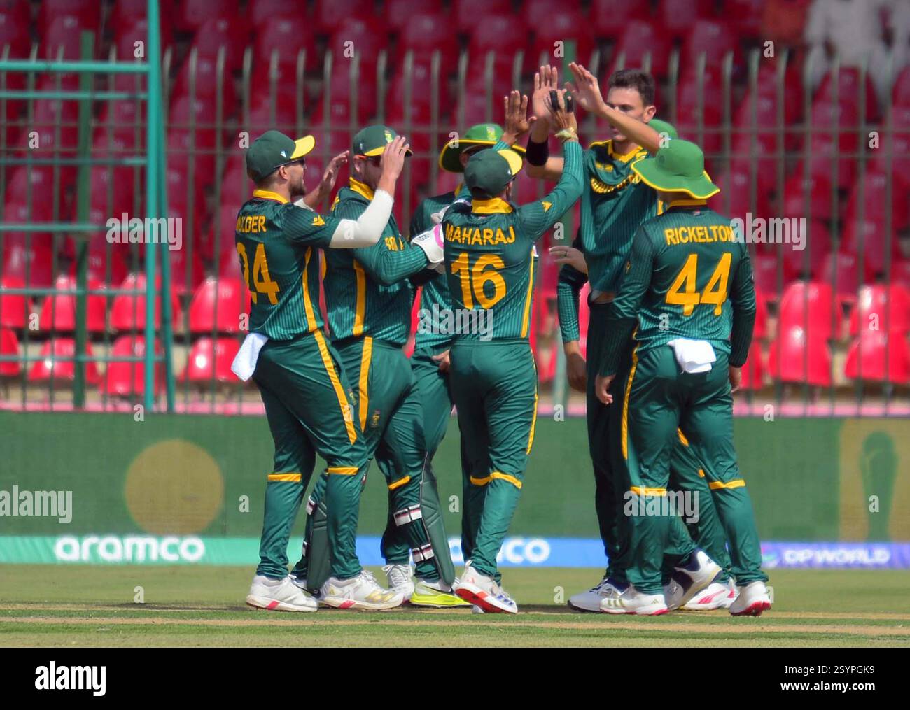 Players are in action during the ICC Champions Trophy 2025 match ...
