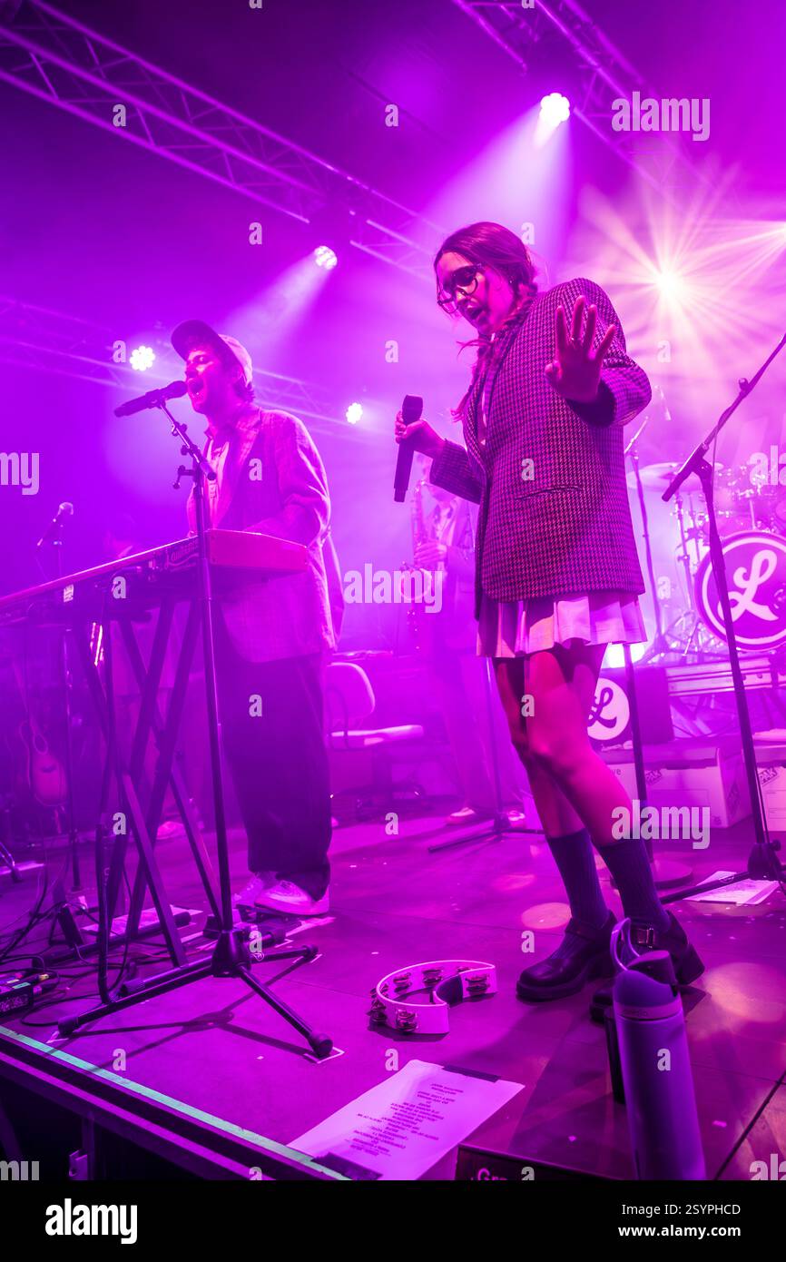 Milan Italy. 27th feb 2025. The American band LAWRENCE performs live on ...