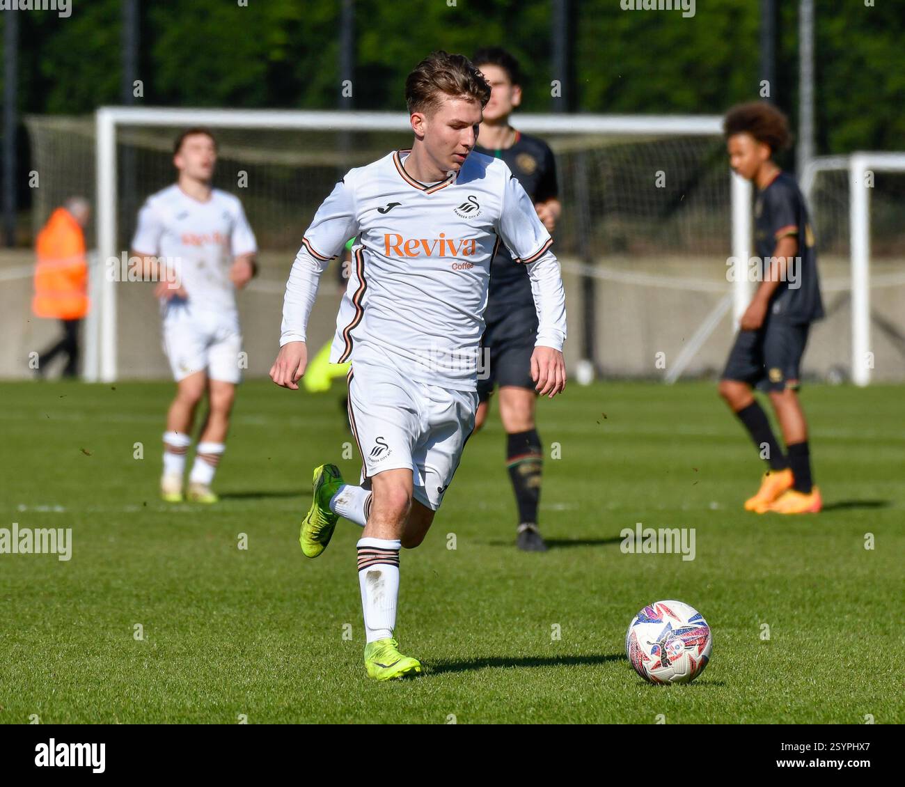 Landore, Swansea, Wales. 1 March 2025. Bobo Evans of Swansea City in ...