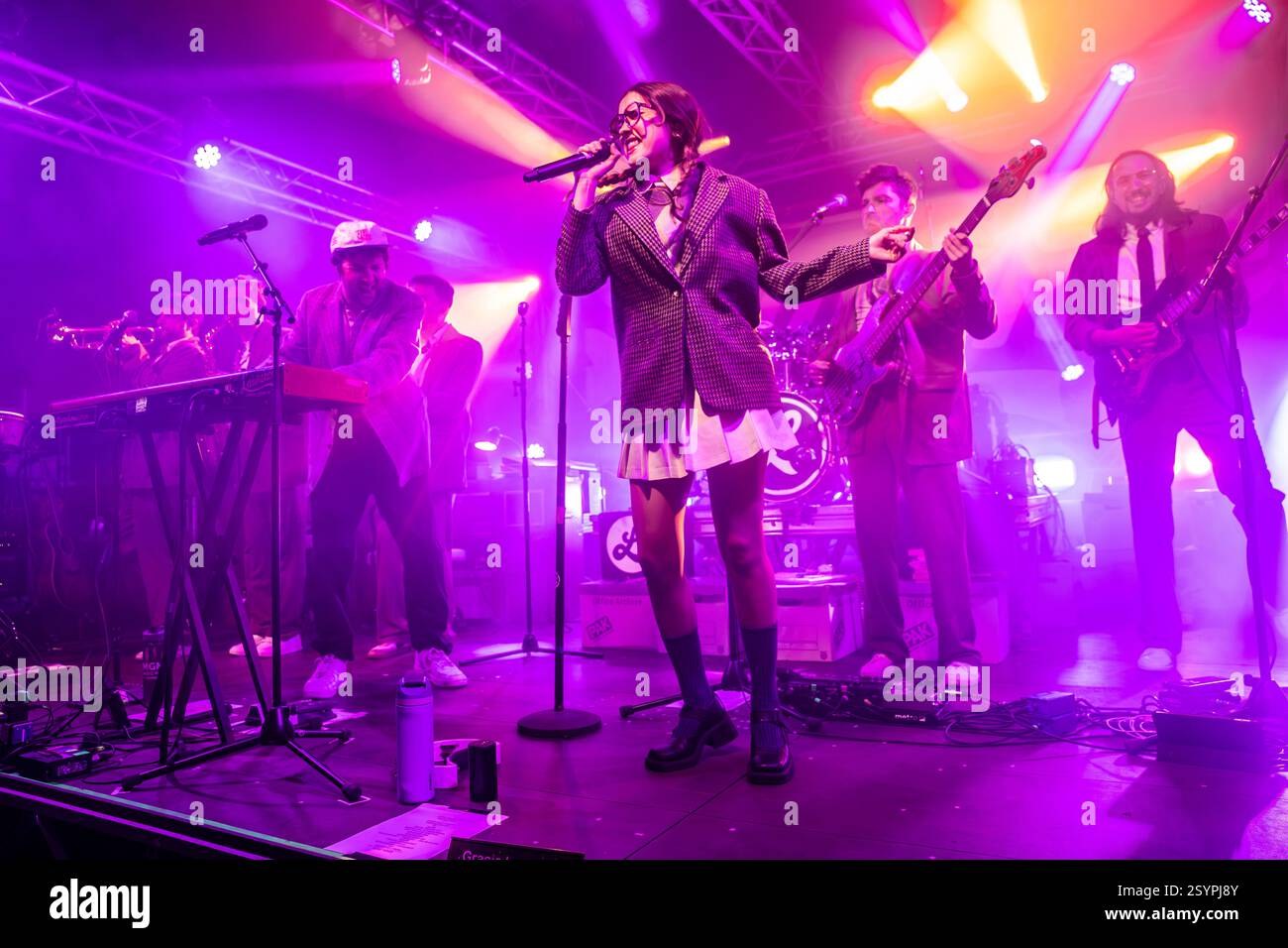 Milan Italy. 27th feb 2025. The American band LAWRENCE performs live on ...