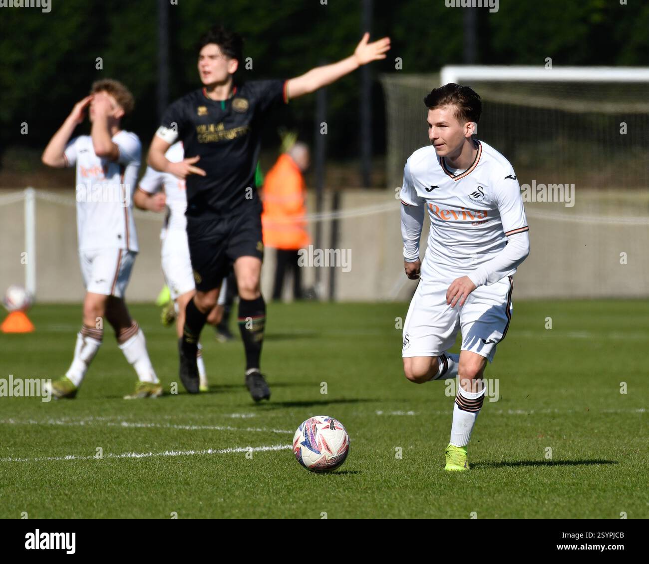 Landore, Swansea, Wales. 1 March 2025. Bobo Evans of Swansea City in ...