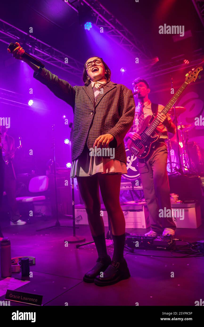 Milan Italy. 27th feb 2025. The American band LAWRENCE performs live on ...