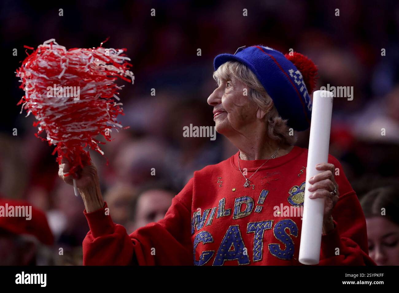 TUCSON, AZ - FEBRUARY 26: Arizona Wildcats super fan and 50 plus year ...