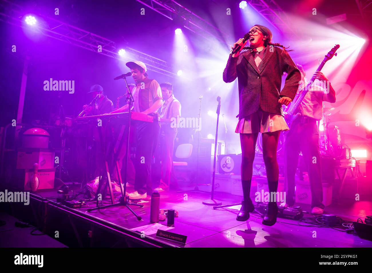 Milan Italy. 27th feb 2025. The American band LAWRENCE performs live on ...