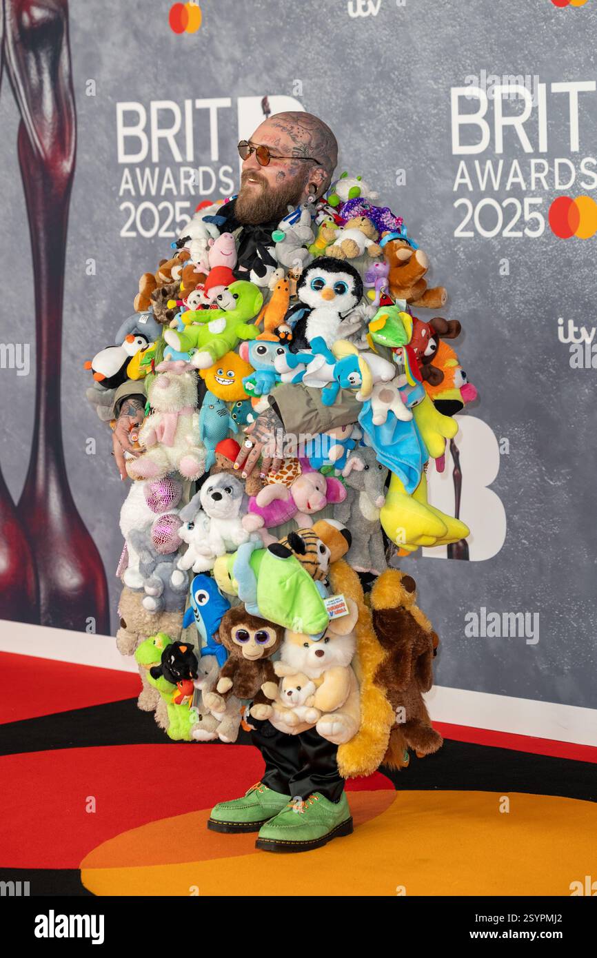 Teddy Swims atttends the BRIT Awards 2025 at The O2 Arena, London Stock ...