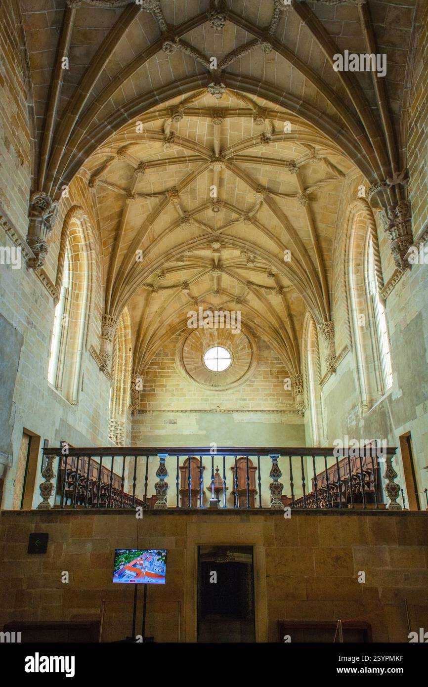 historic building with a vaulted ceiling adorned with intricate ...