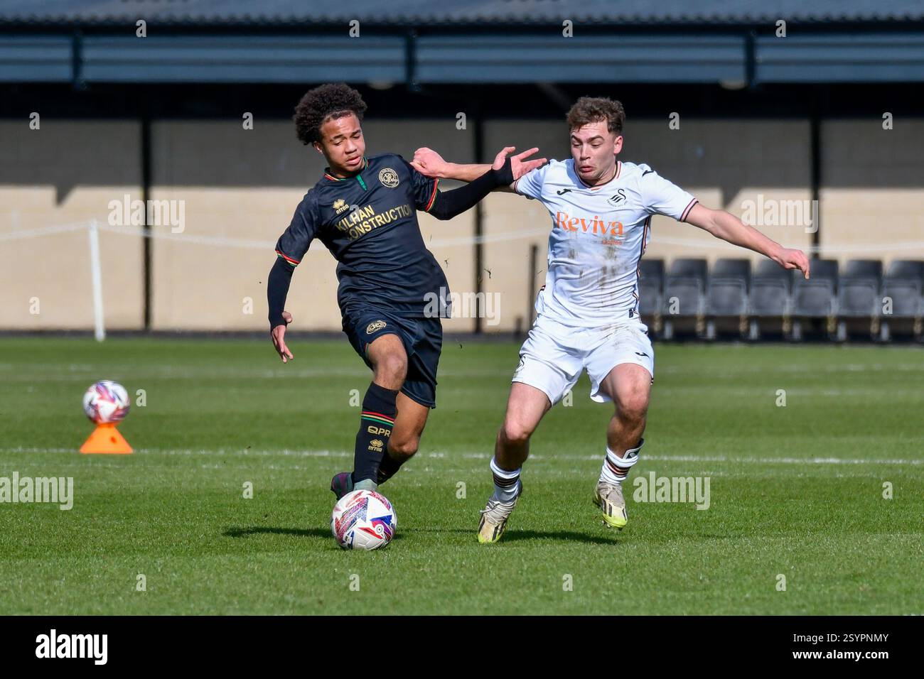 Landore, Swansea, Wales. 1 March 2025. Trialist of Queens Park Rangers ...