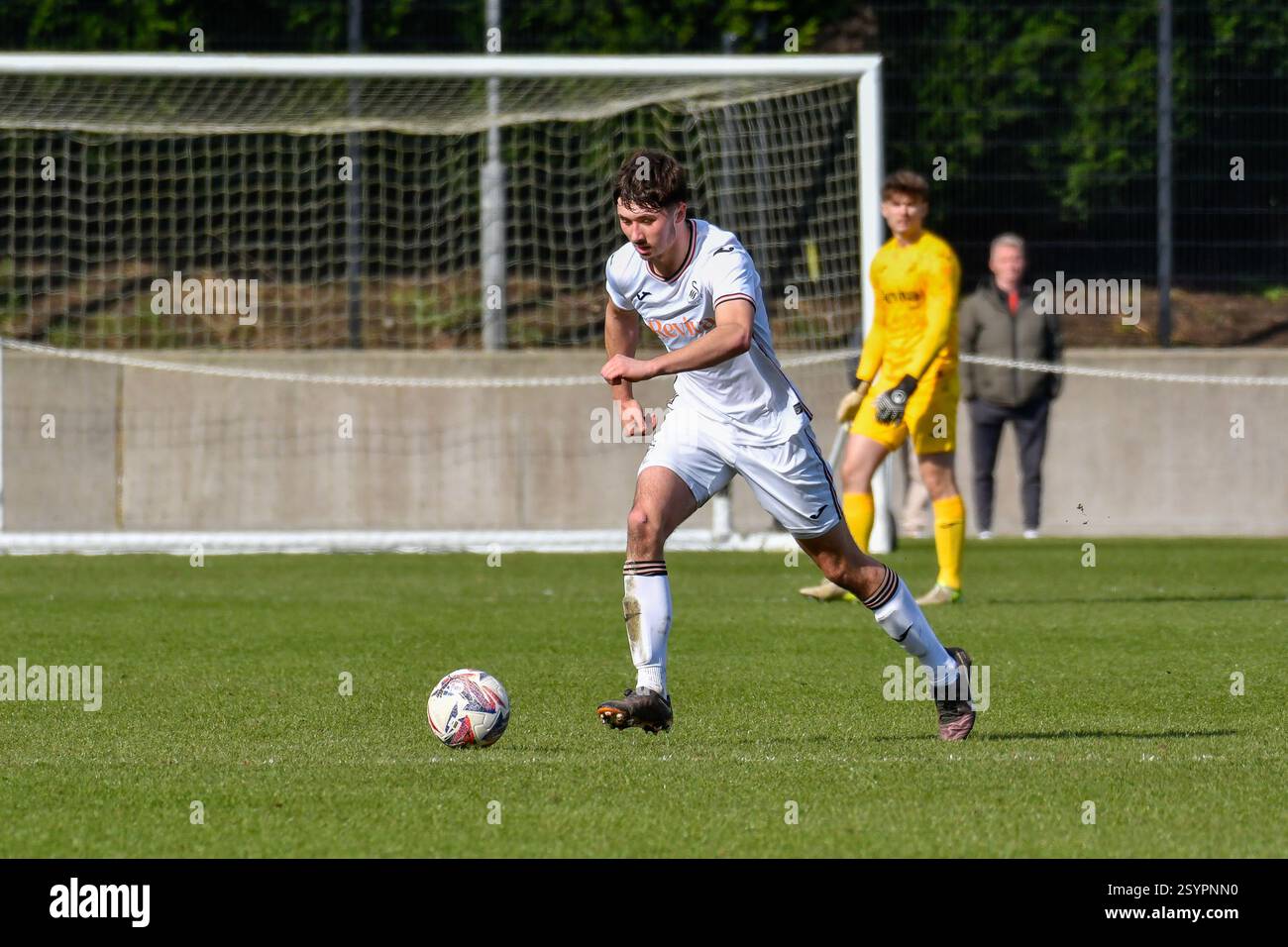 Landore, Swansea, Wales. 1 March 2025. Kiel Higginson of Swansea City ...