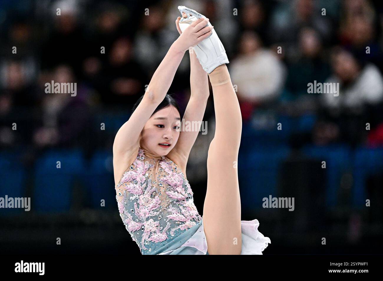 Jia SHIN (KOR), during Junior Women Free Skating, at the ISU World ...