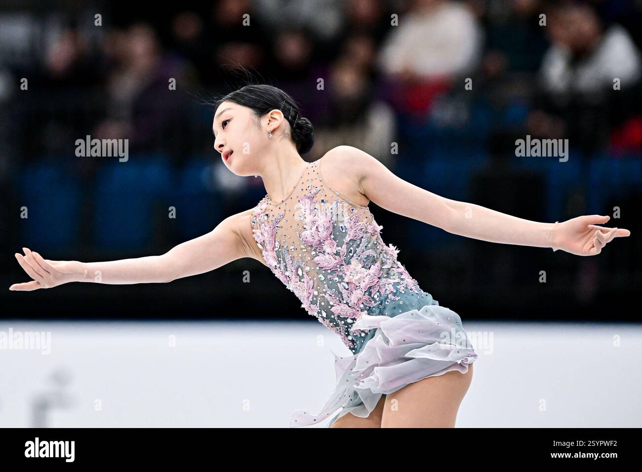 Jia SHIN (KOR), during Junior Women Free Skating, at the ISU World Junior Figure Skating ...