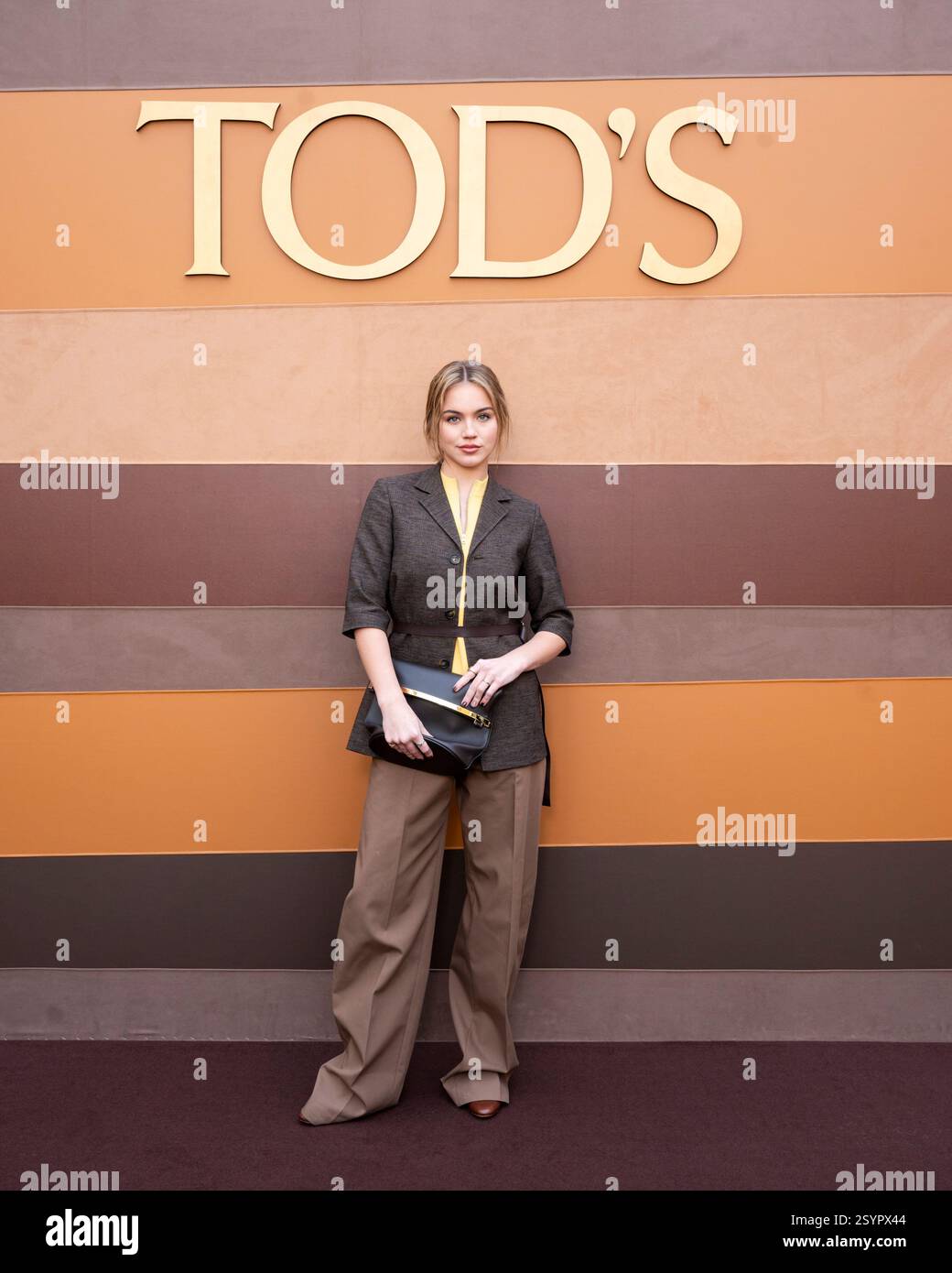 Emma Brooks Milano Fashion Week - Women F/W 25-26 Tod's fashion show Backdrop 2 PAC Padiglione d ...