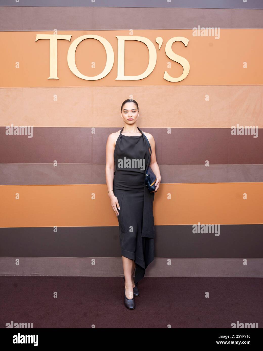 Italy. 28th Feb, 2025. Shanina Shaik Milano Fashion Week - Women F/W 25-26 Tod's fashion show ...