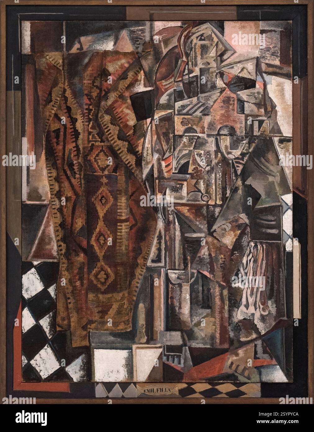 Emil Filla (1882-1953), Woman with Carpet, 1921 Stock Photo - Alamy