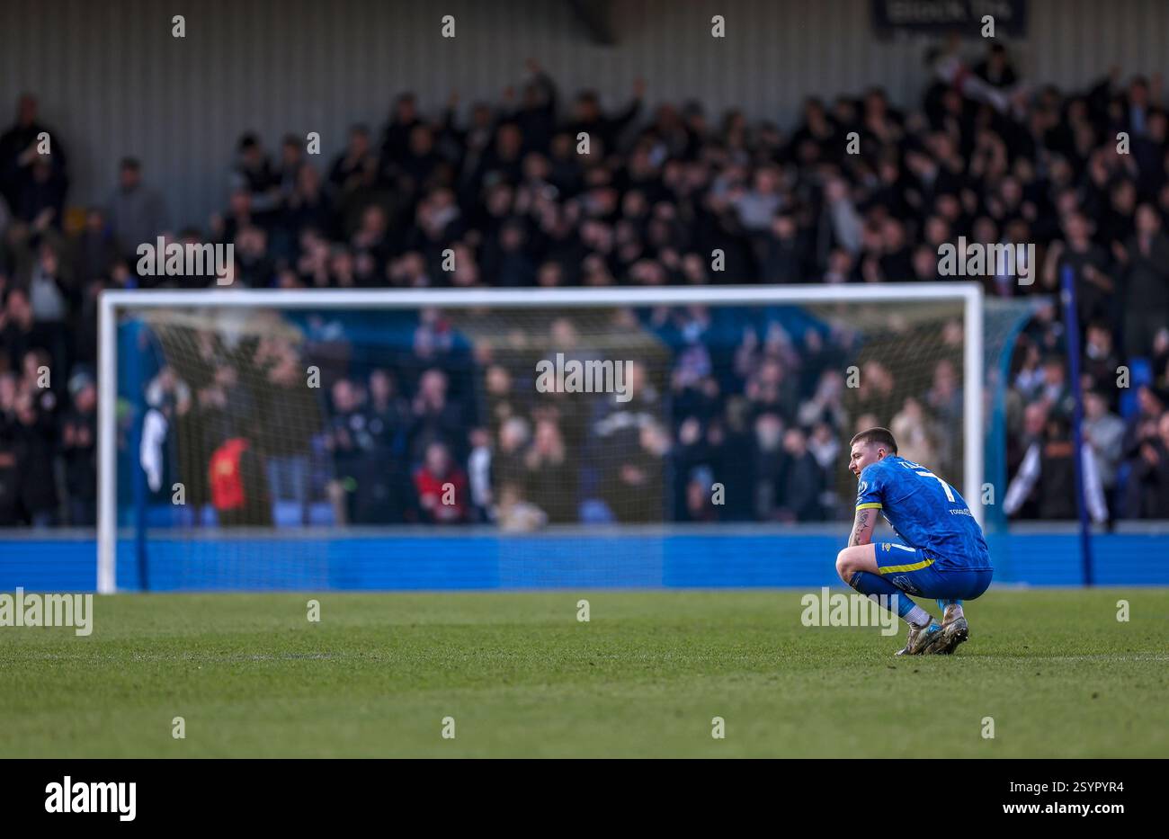 AFC Wimbledon's James Tilley at full time after the Sky Bet League Two ...