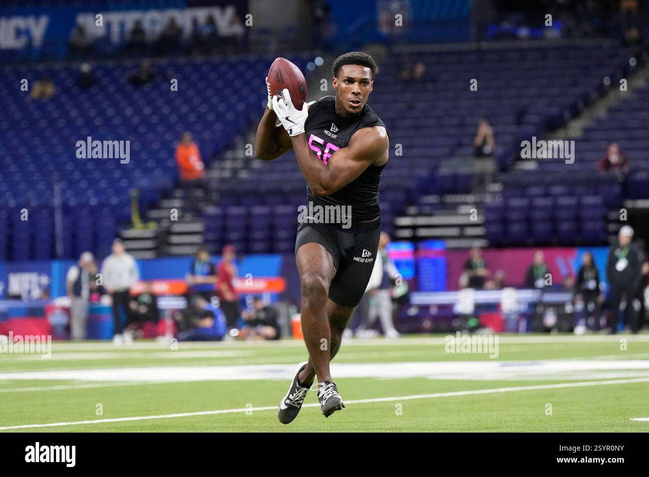 California defensive back Craig Woodson runs a drill at the NFL ...
