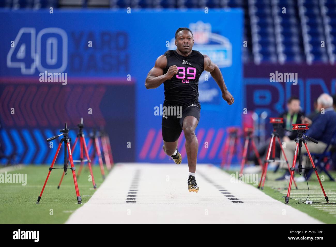 Nevada defensive back Kitan Crawford runs the 40-yard dash at the NFL ...