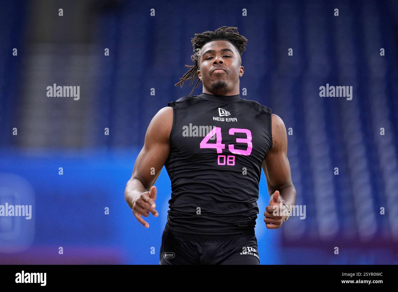 Clemson defensive back R.J. Mickens runs the 40-yard dash at the NFL ...