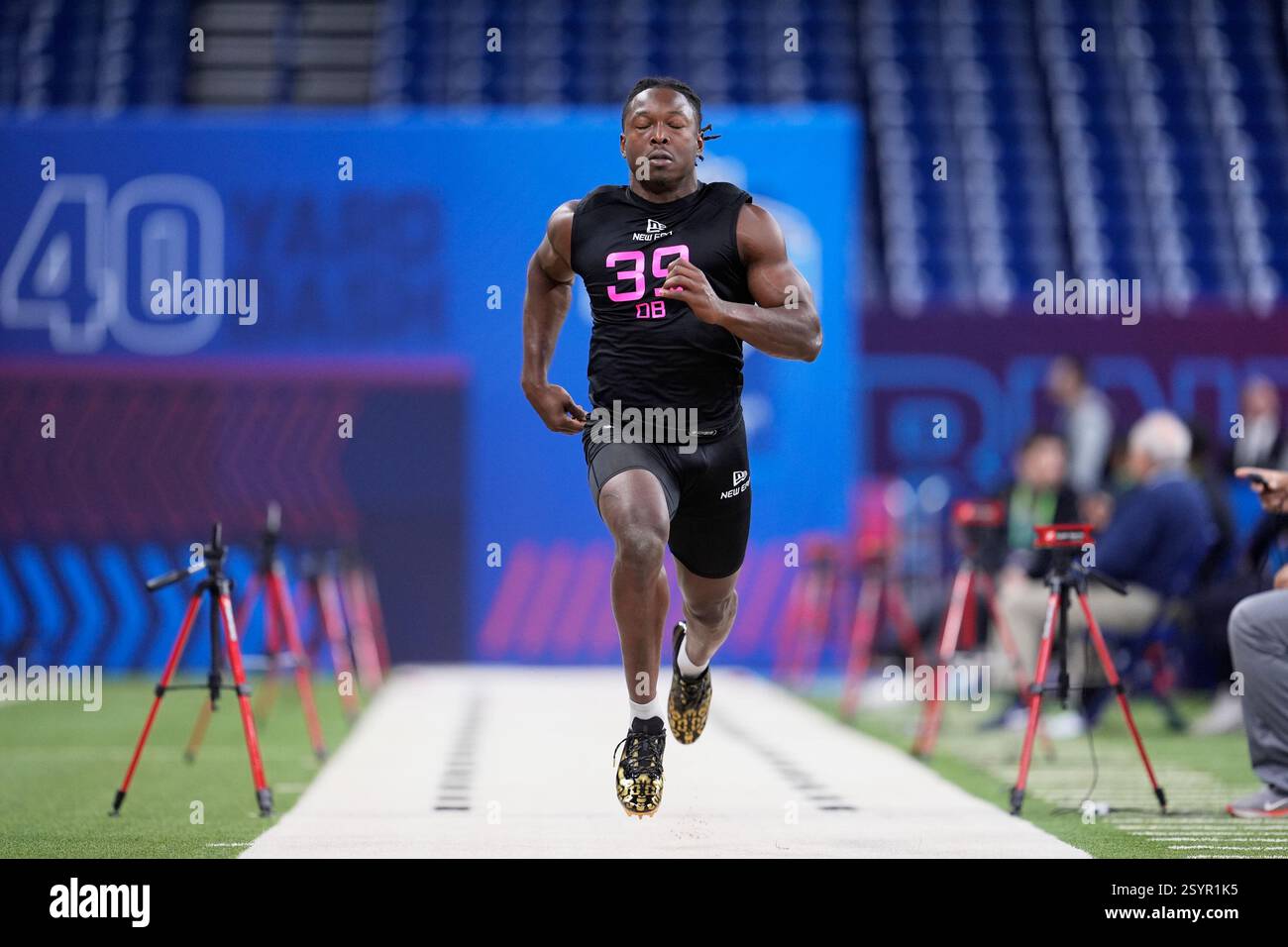 Nevada defensive back Kitan Crawford runs the 40-yard dash at the NFL ...