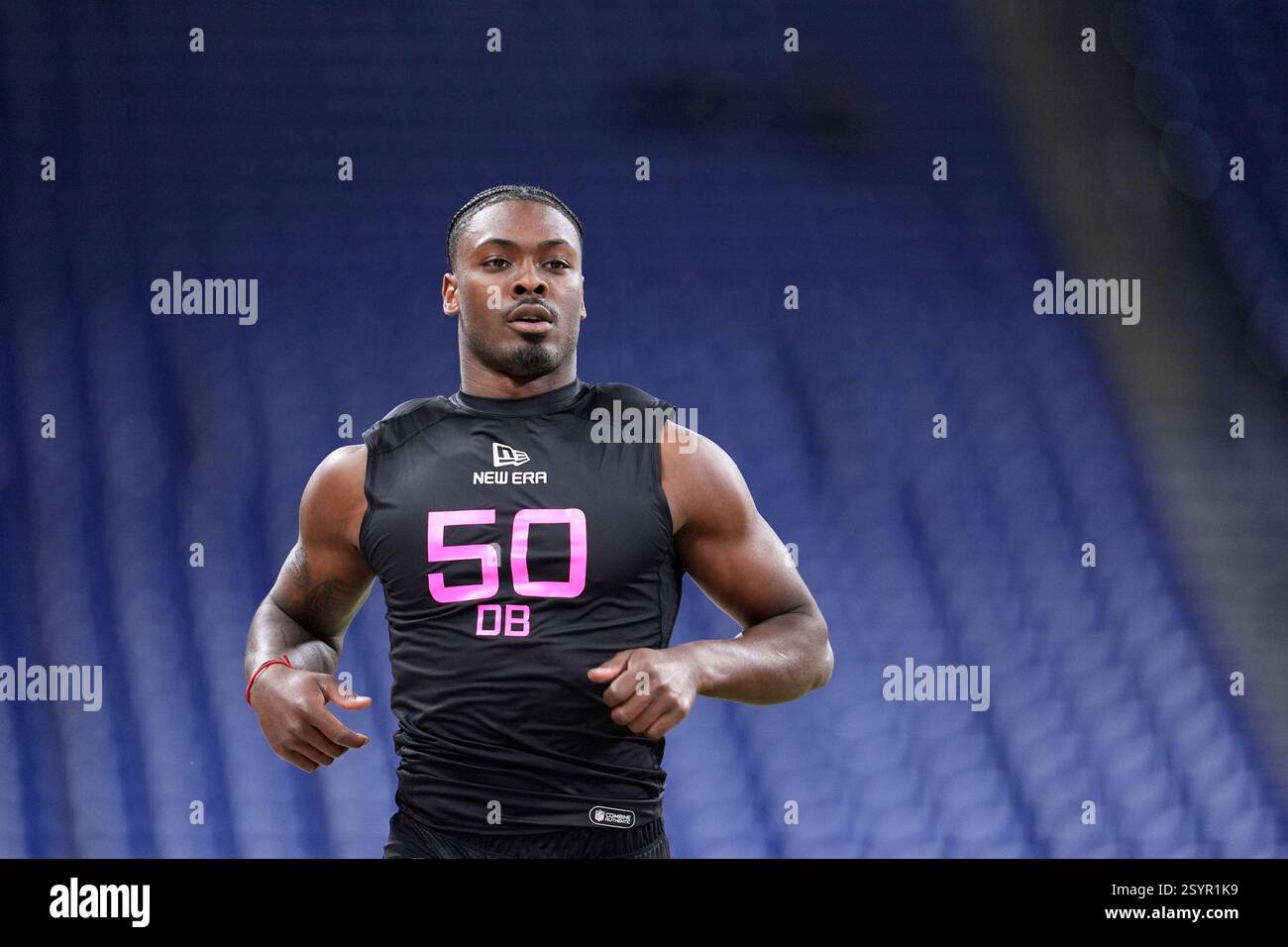 Georgia defensive back Malaki Starks runs the 40-yard dash at the NFL ...