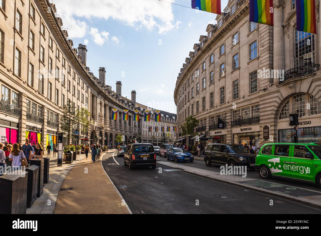 Iconic Regent Street Featuring Historic Buildings. London, UK, 23 July ...