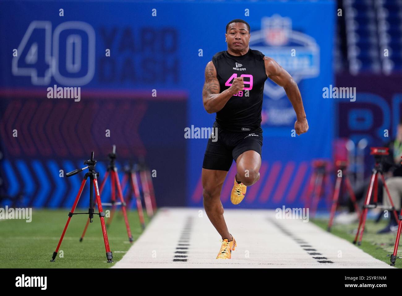 Kansas State defensive back Marques Sigle runs the 40-yard dash at the ...