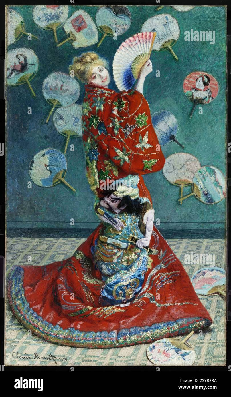 La Japonaise (Camille Monet in Japanese Costume). Claude Monet. 1876 ...