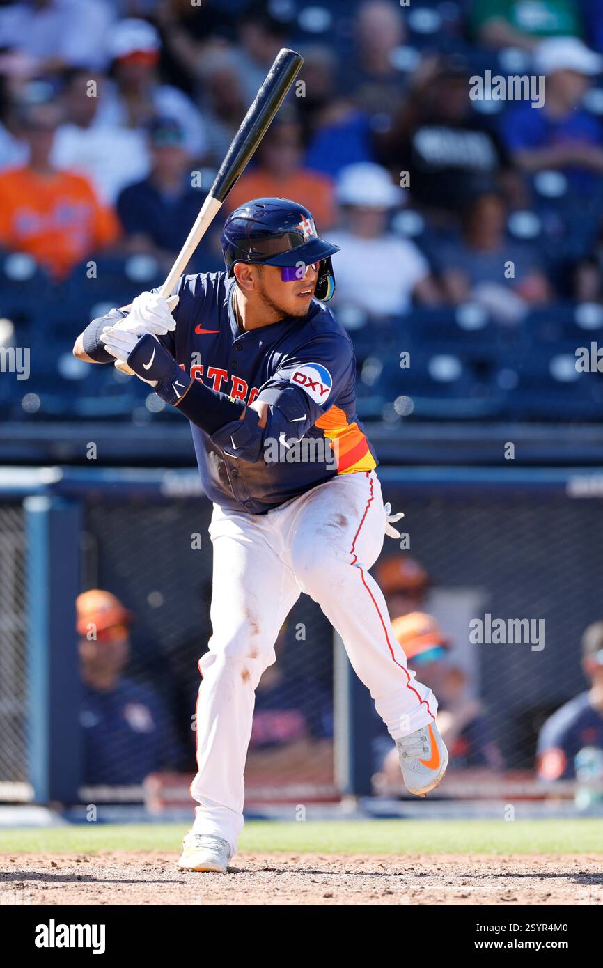 WEST PALM BEACH, FL - FEBRUARY 25: Houston Astros third baseman Isaac ...