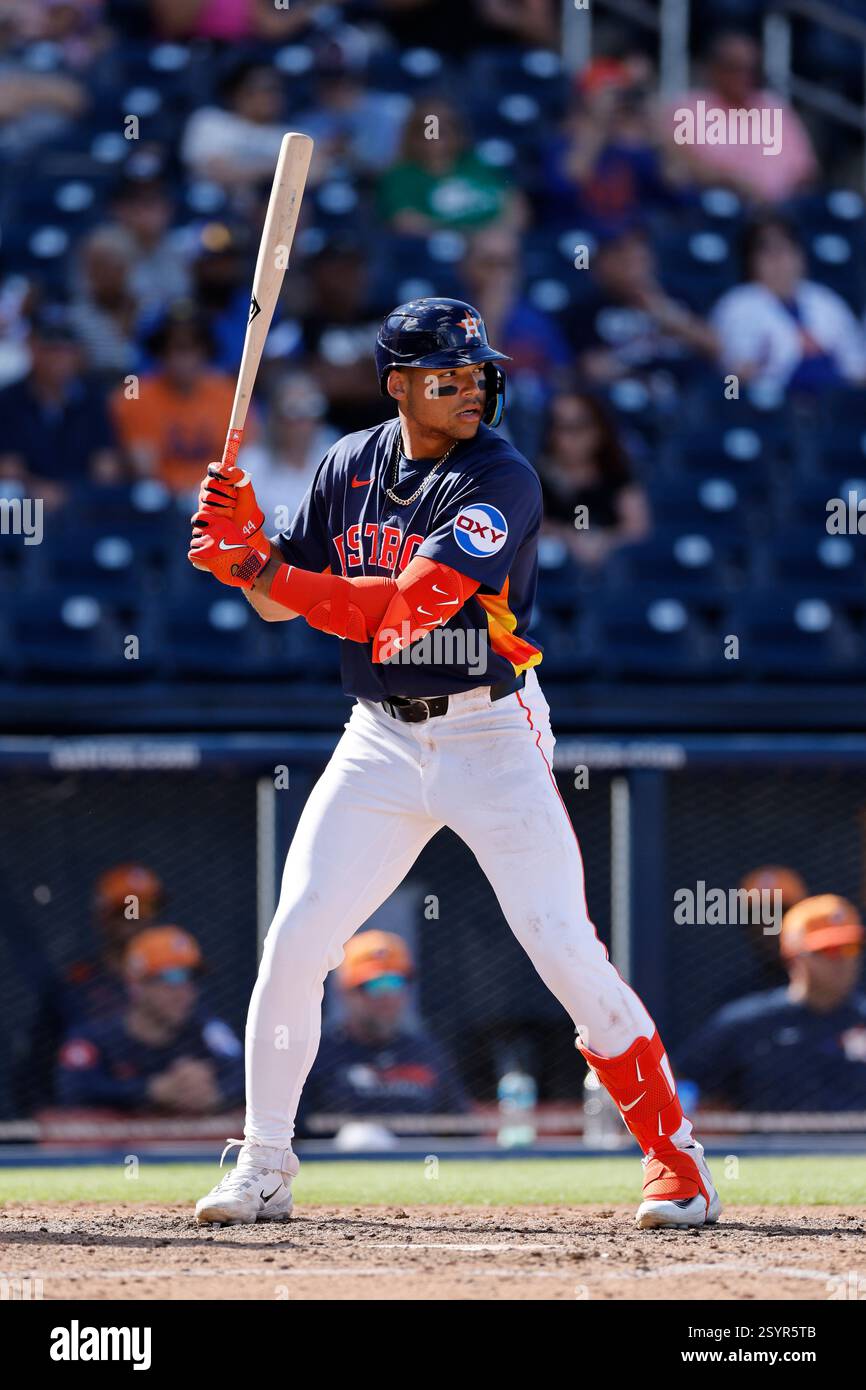 WEST PALM BEACH, FL - FEBRUARY 25: Houston Astros third baseman Cam ...