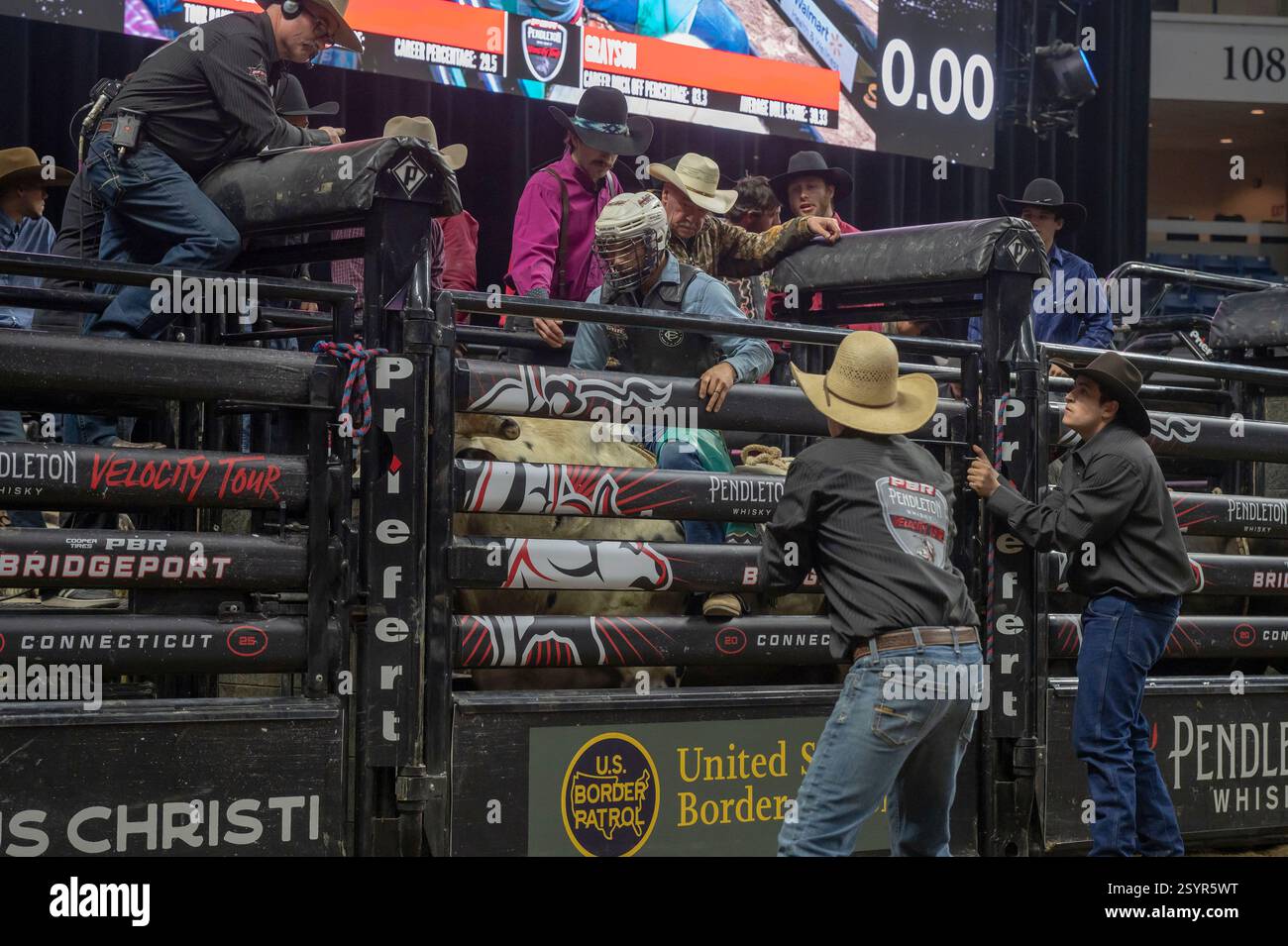 Bridgeport, United States. 28th Feb, 2025. Jake Morinec rides Grayson ...