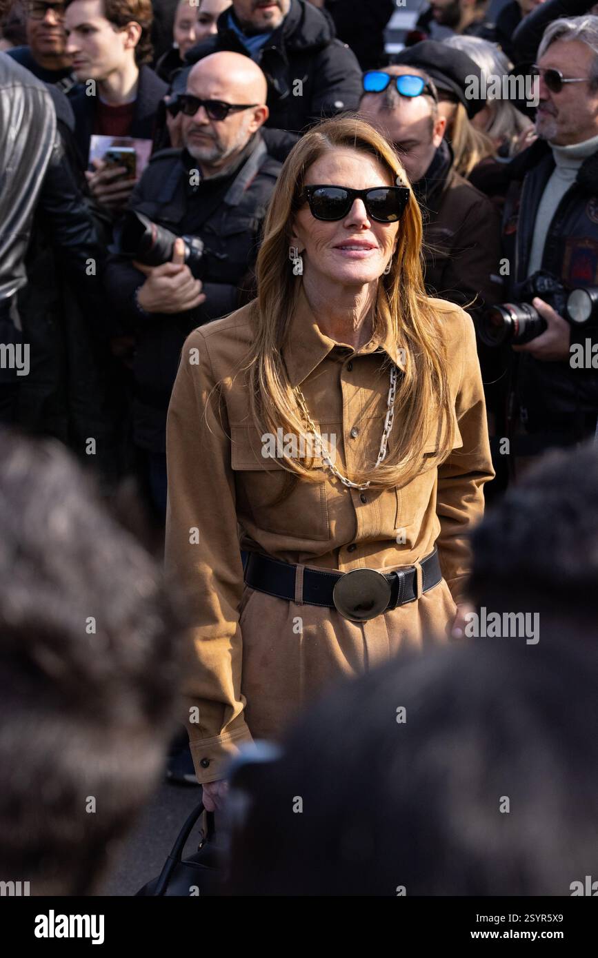 Anna Dello Russo is seen arriving at the Tod's fashion show during the ...