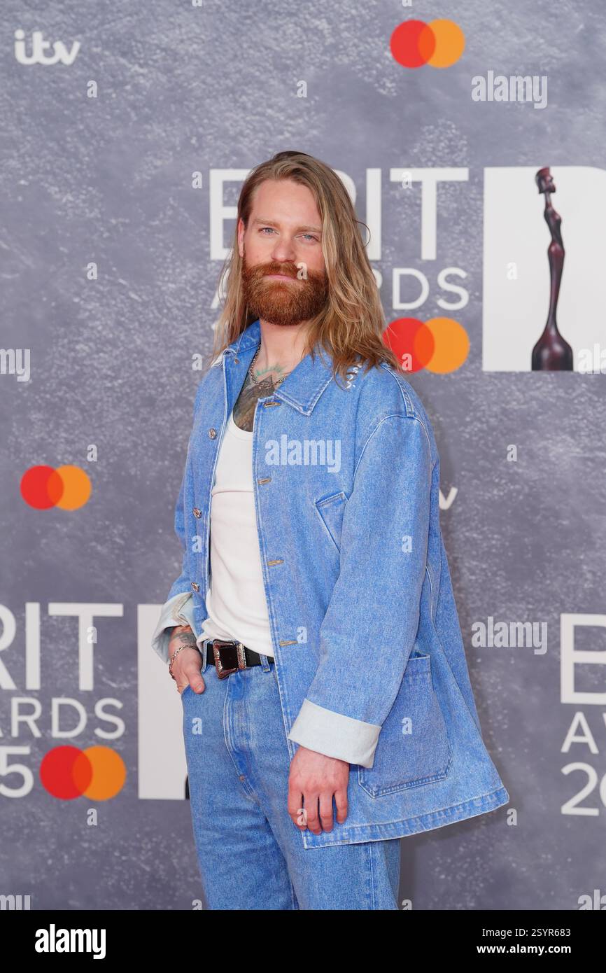 Sam Ryder arriving for The BRIT Awards 2025 at London's O2 Arena ...