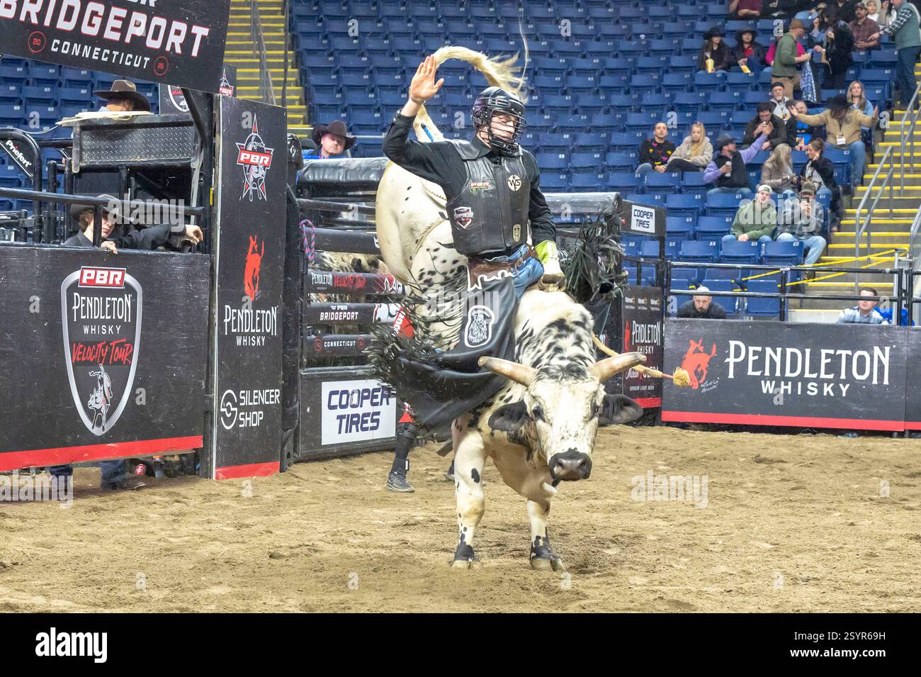 Bridgeport, United States. 28th Feb, 2025. Cody McCandless rides ...