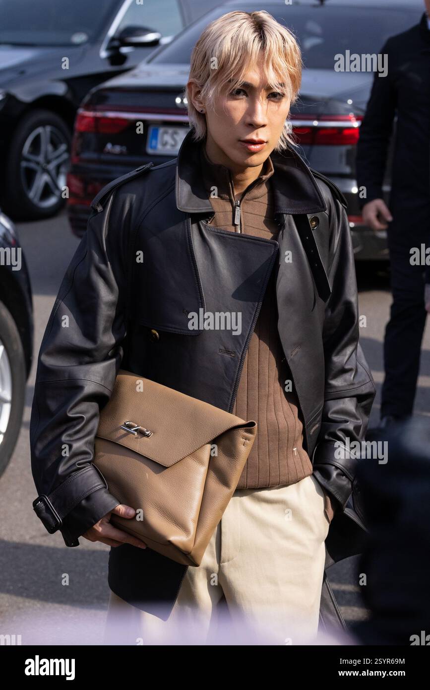 Mayao is seen arriving at the Tod's fashion show during the Milan ...