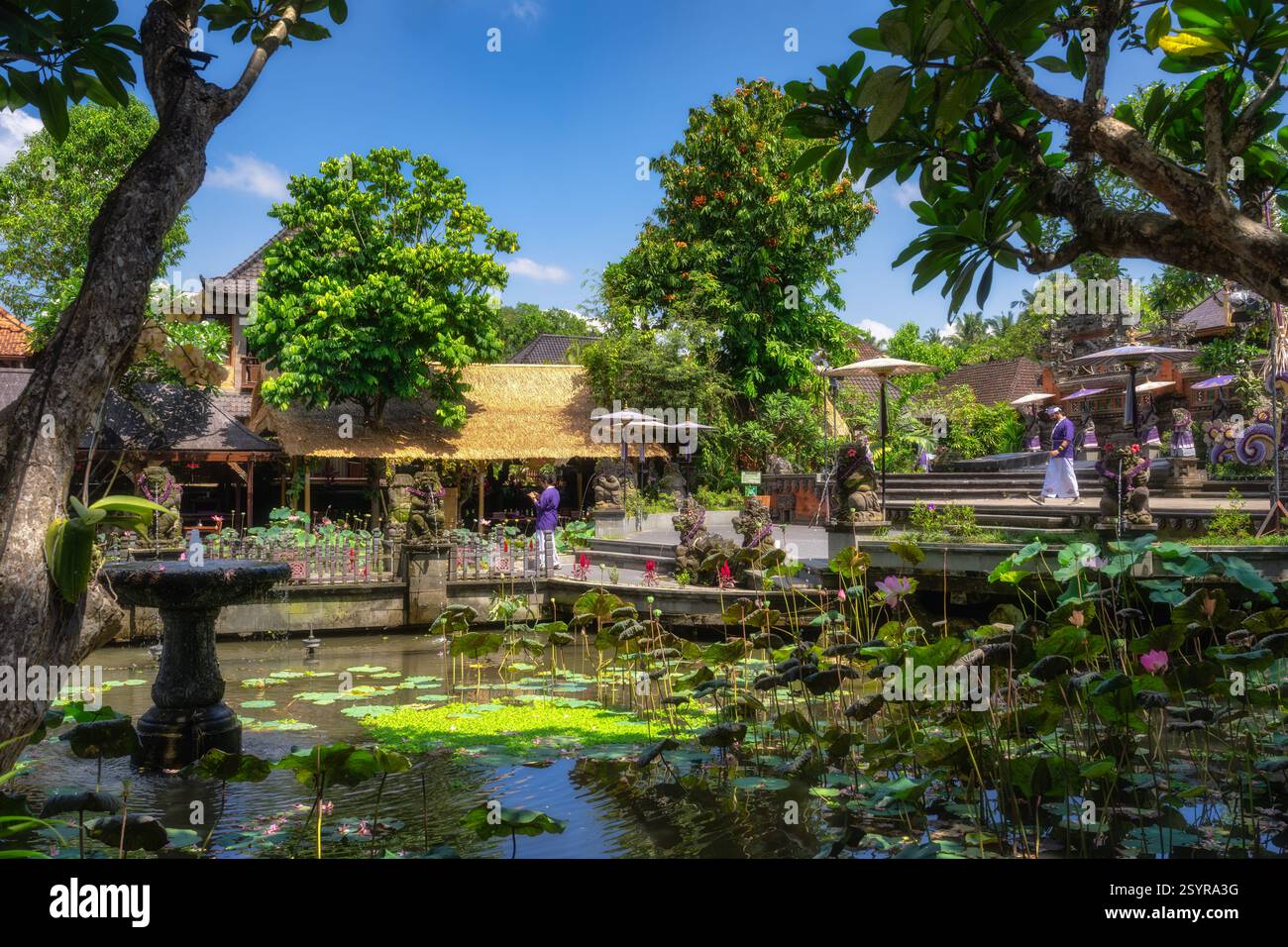 Bali, Indonesia, 10 Oct 2024 This serene Ubud Water Palace garden ...