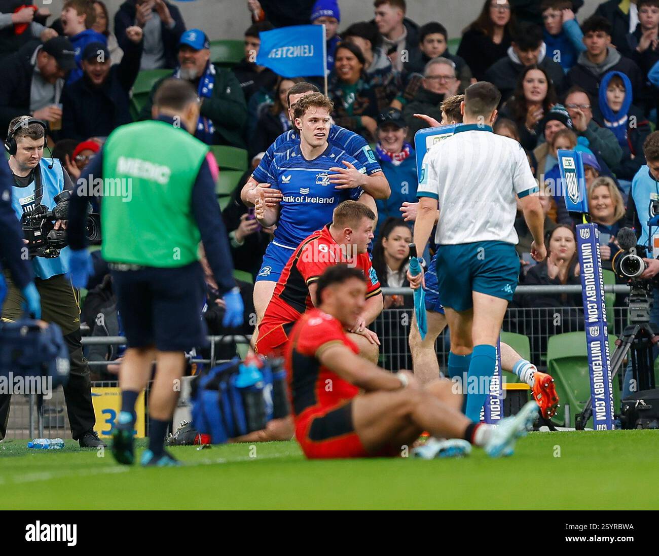 Aviva Stadium, Dublin, Ireland. 1st Mar, 2025. United Rugby ...