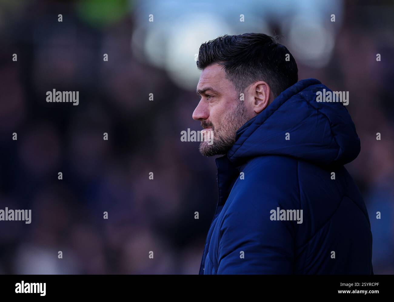 AFC Wimbledon Manager Johnnie Jackson during the Sky Bet League Two ...