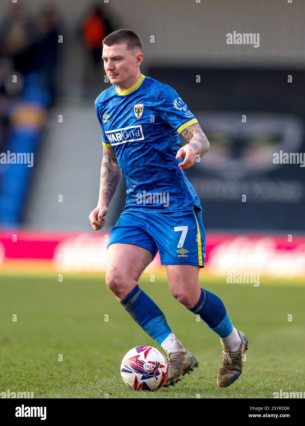 AFC Wimbledon's James Tilley in action during the Sky Bet League Two ...
