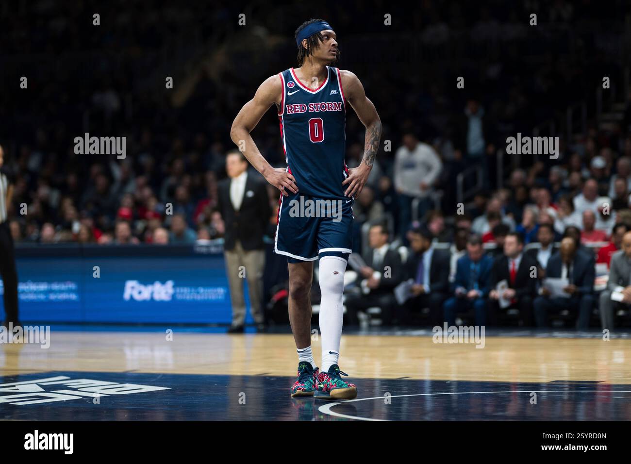 INDIANAPOLIS, IN - FEBRUARY 26: St John's Red Storm guard Aaron Scott ...