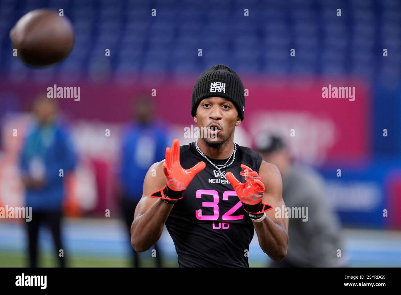 Florida State defensive back Azareye'h Thomas runs a drill at the NFL ...