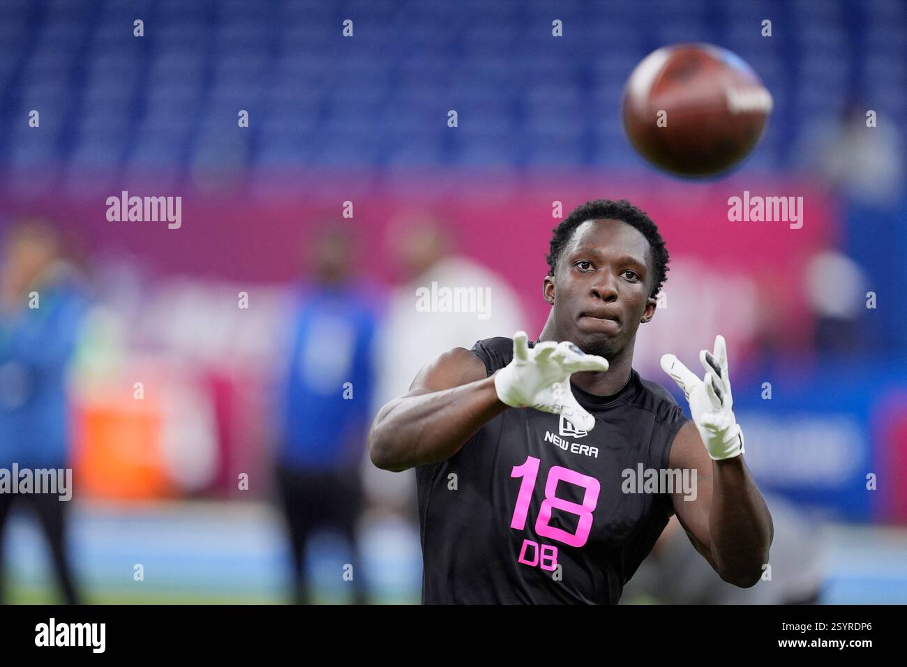 Western Michigan defensive back Bilhal Kone runs a drill at the NFL ...