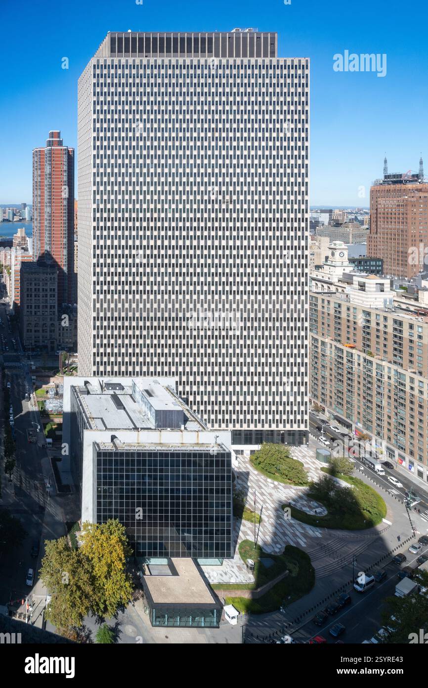 New York, NY, USA - Oct 19, 2024: Exterior of Jacob K. Javits Federal ...