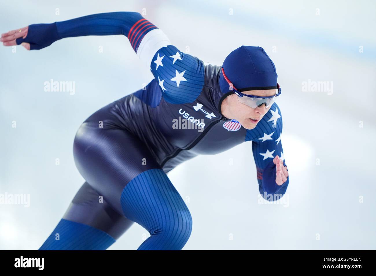 HEERENVEEN, NETHERLANDS - MARCH 1: Brittany Bowe of United States of ...